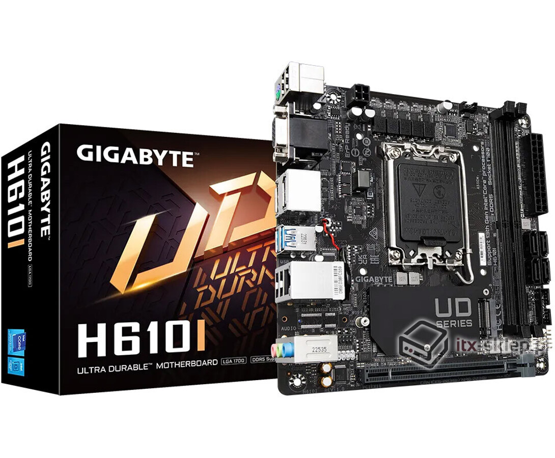 Gigabyte H610I mini-ITX H610 Intel Alder Lake-S LGA1700 DDR5 USB 3.2 4xSATA